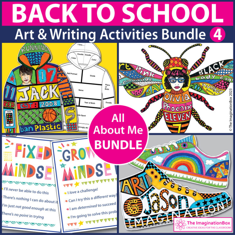 Back to School Art Bundle 4: All About Me Activities and Decor - The ...