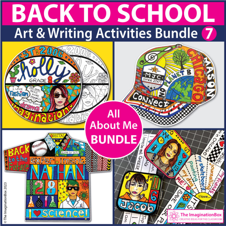 Back To School Art Bundle 7: All About Me Activities and Decor - The ...