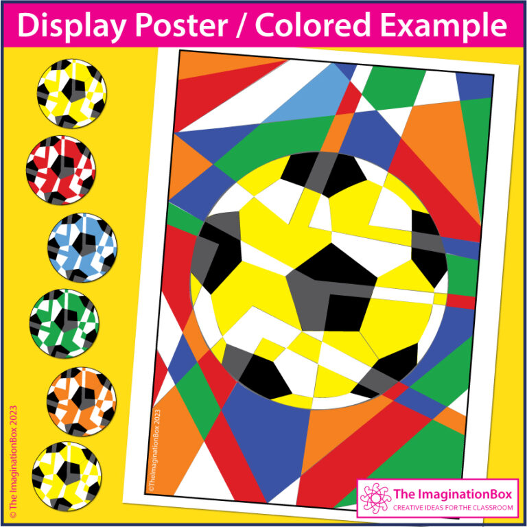 Free Soccer / Football Coloring Pages, Abstract Art Activity - The ...