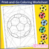 Free Soccer / Football Coloring Pages, Abstract Art Activity - The ...