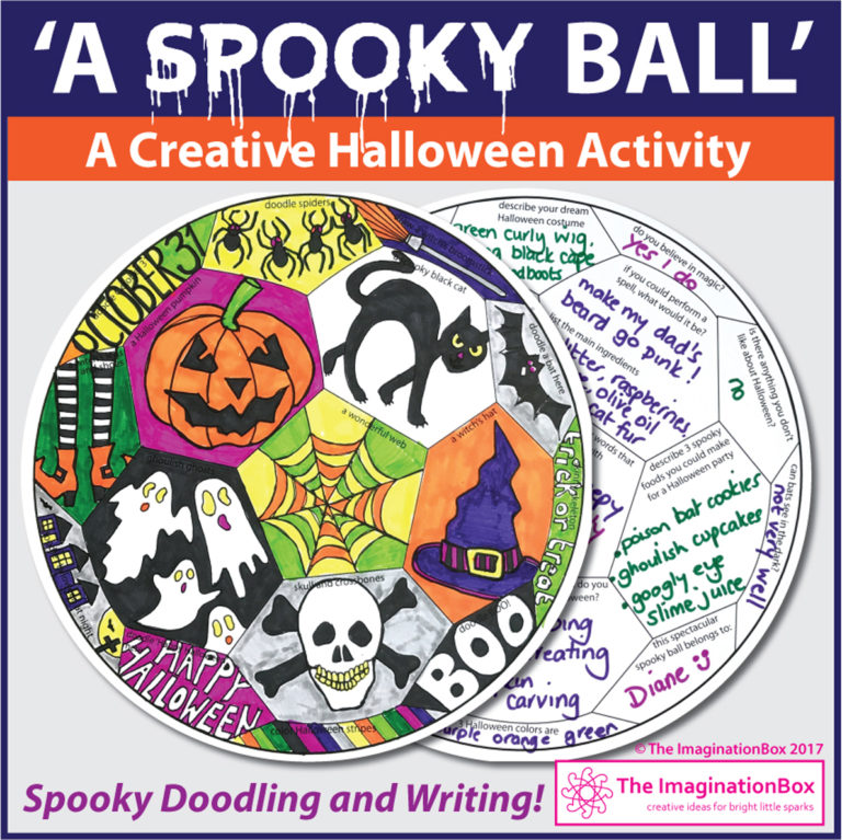 Halloween Bundle: Coloring Pages and Art Activities - The Imagination Box