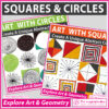 2D Shapes Math Art Bundle, Geometry, Circles and Squares - The ...