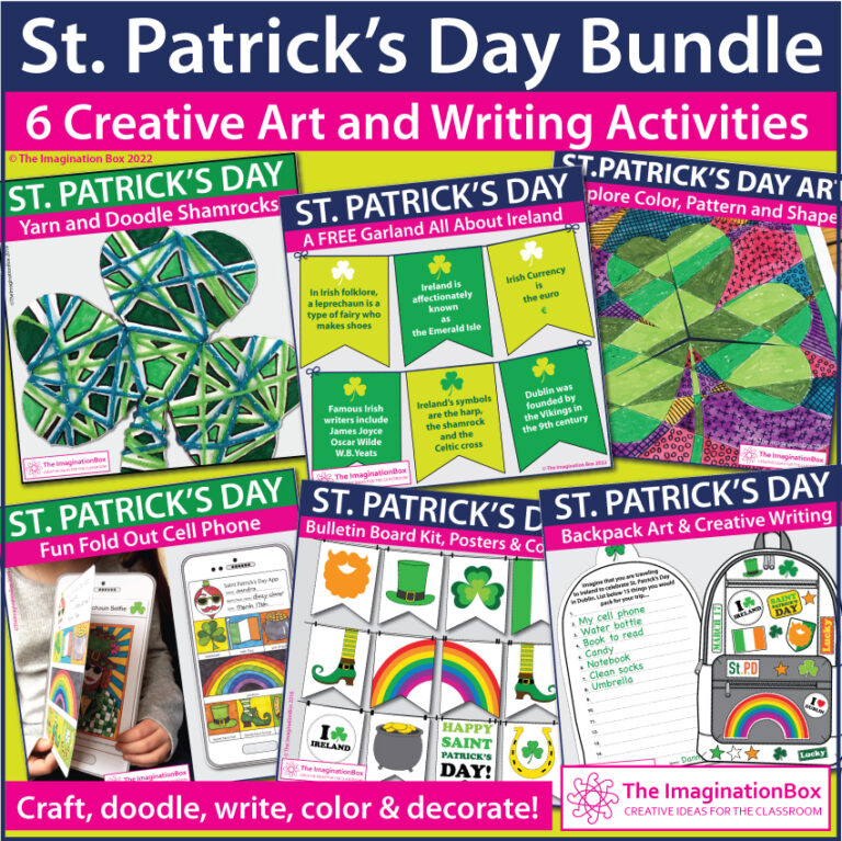 St. Patrick's Day Art Bundle with Writing and Classroom Decor - The ...