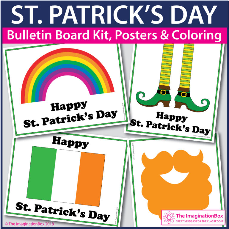 St. Patrick's Day Classroom Posters and Coloring Pages - The ...