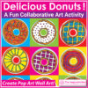 Pop Art Coloring Pages, Fun Donut Collaborative Art Activity - The ...