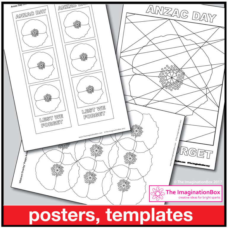 Anzac Day Poppy Art Activity - The Imagination Box