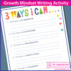 Free Growth Mindset Posters and Writing Activity - The Imagination Box