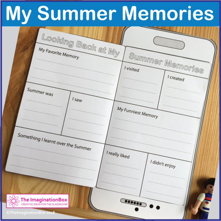 My Summer Memories Back to School Art Phone Activity - The Imagination Box