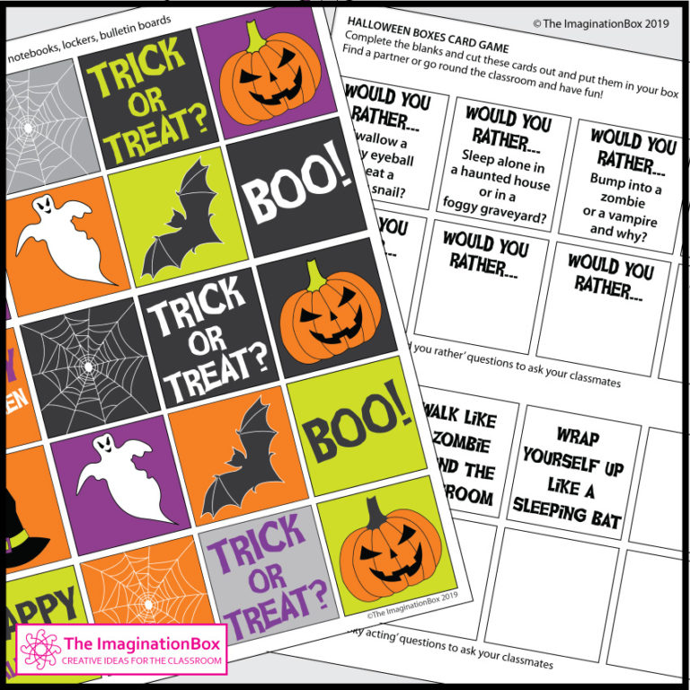 Halloween Art Activity, Make a Spooky Box - The Imagination Box