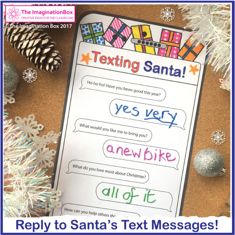 Dear Santa Christmas Cell Phone Art Activity - The Imagination Box