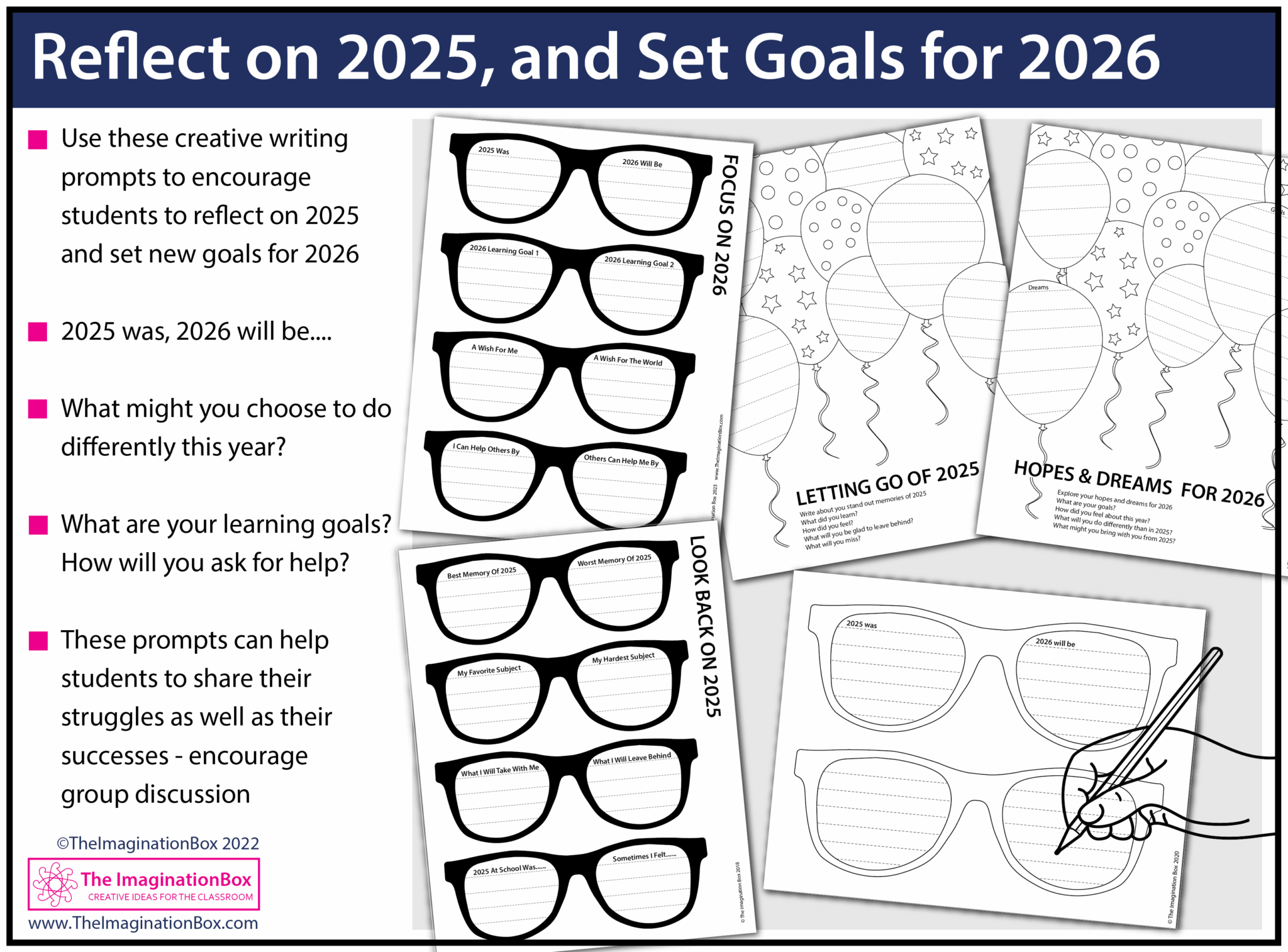 New Year Art and Goal-Setting Activities 2026 - The Imagination Box