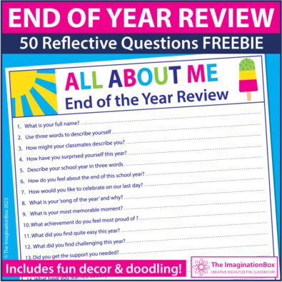 FREE End of the Year Student Survey - The Imagination Box