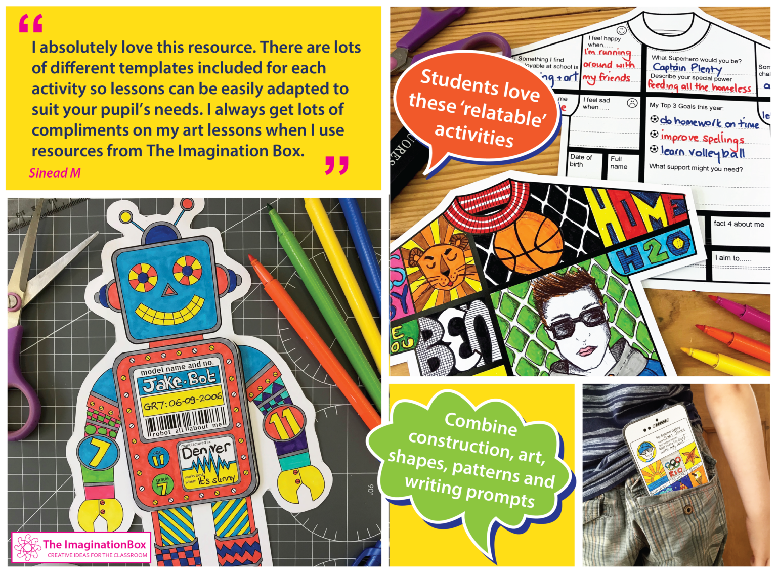 Back to School Art Bundle 2: All About Me Activities and Decor - The ...