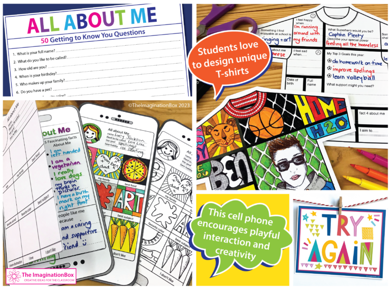 Back to School Art Bundle 3: All About Me Activities and Decor - The ...