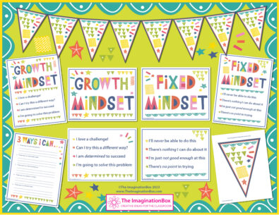 Free Growth Mindset Posters and Writing Activity - The Imagination Box