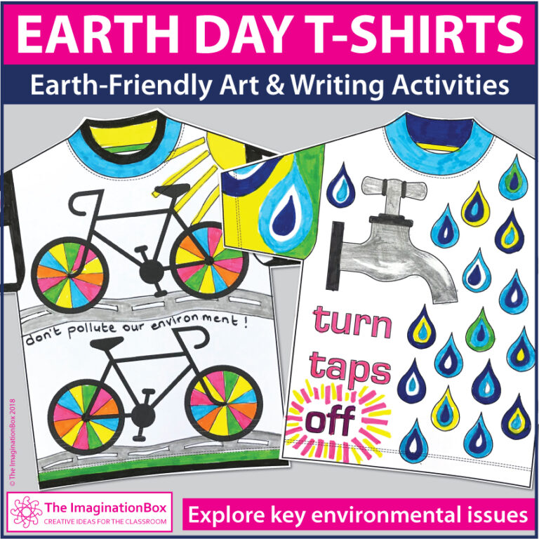 April Art Activities for Grades 3 to 7 - The Imagination Box