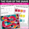The Year of The Snake 2025 Coloring Pages - The Imagination Box