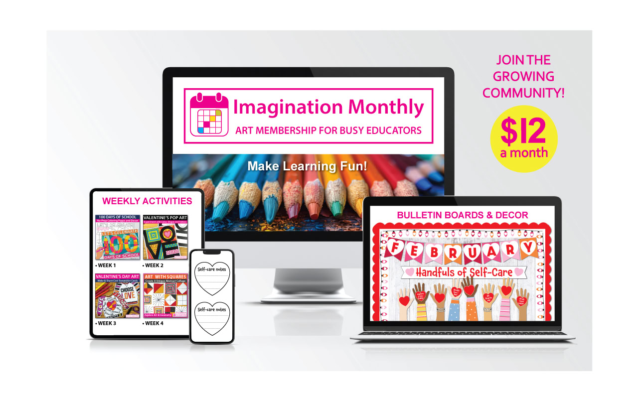 February Art Activities for Kids - The Imagination Box